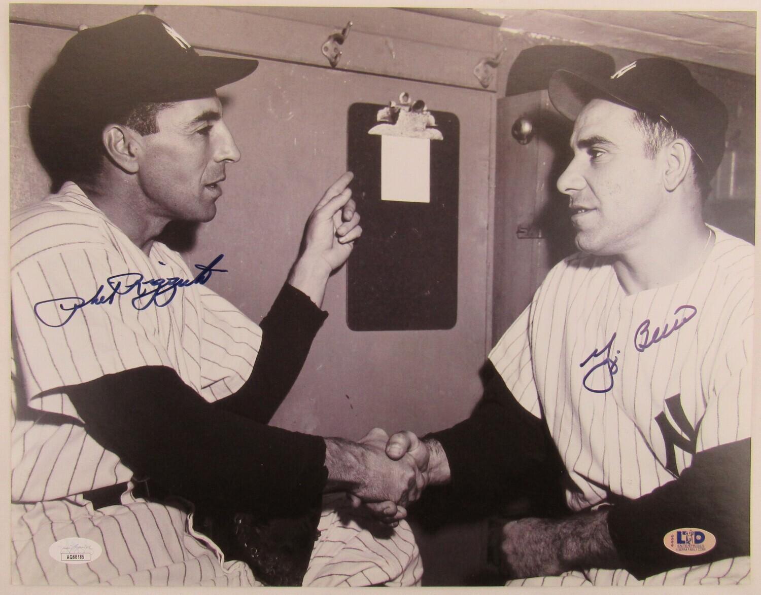 Phil Rizzuto & Yogi Berra Signed Yankees 8x10 Photo (JSA) | Pristine ...