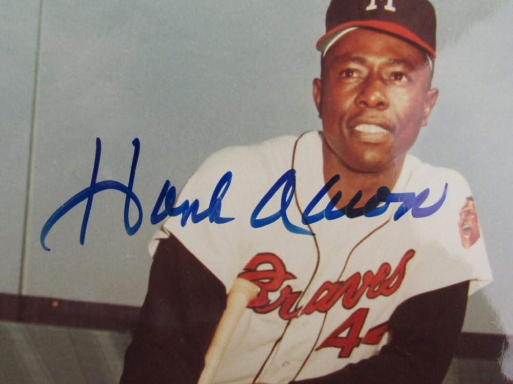 Hank Aaron Signed Braves 8x10 Photo (JSA) | Pristine Auction