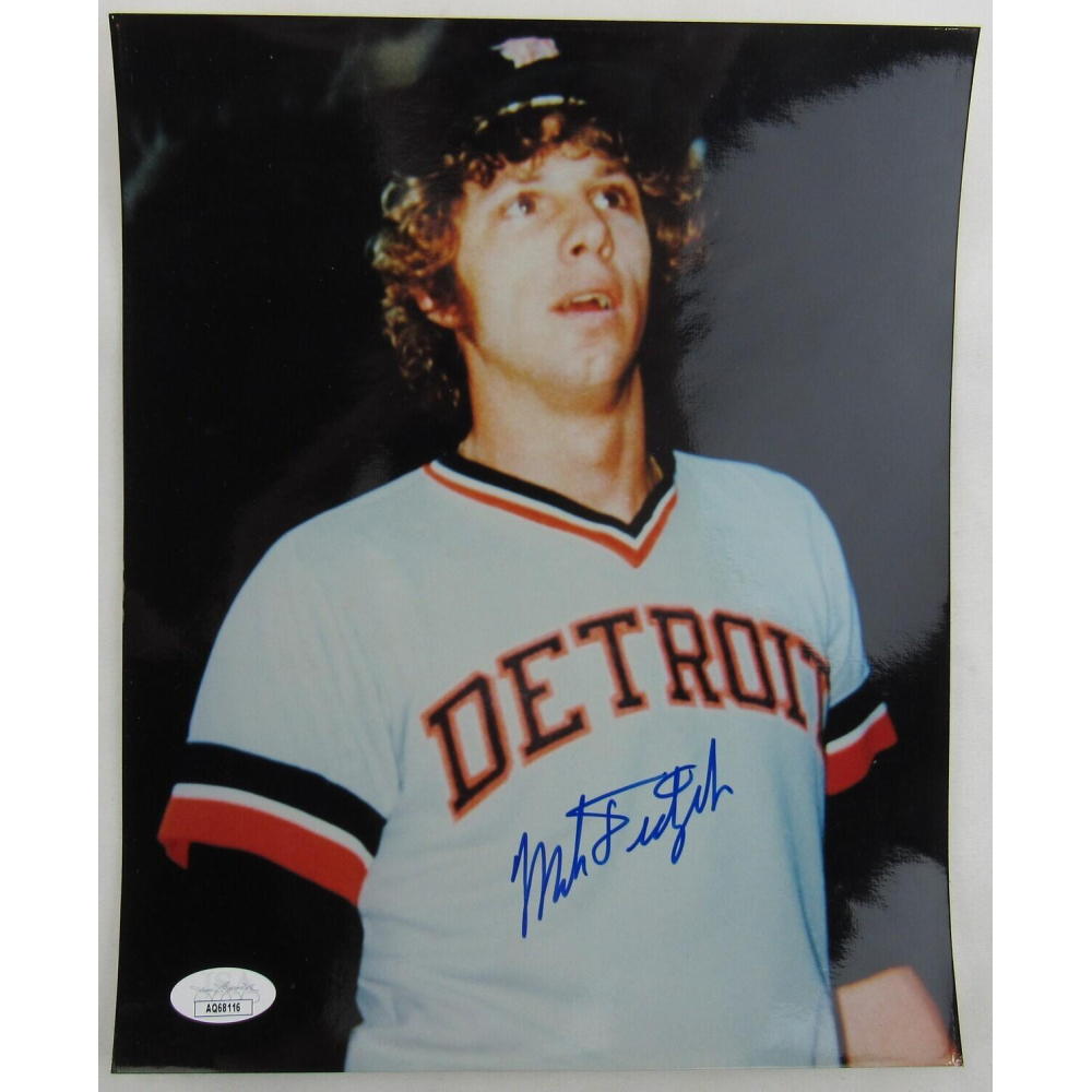 Mark Fidrych Signed Tigers 8x10 Photo (JSA) | Pristine Auction