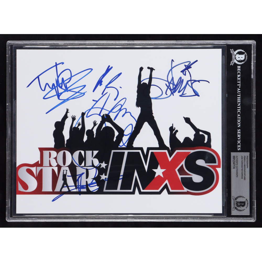 Rock Star: INXS 8x10 Photo Signed by (5) with Kirk Pengilly, Garry Gary ...