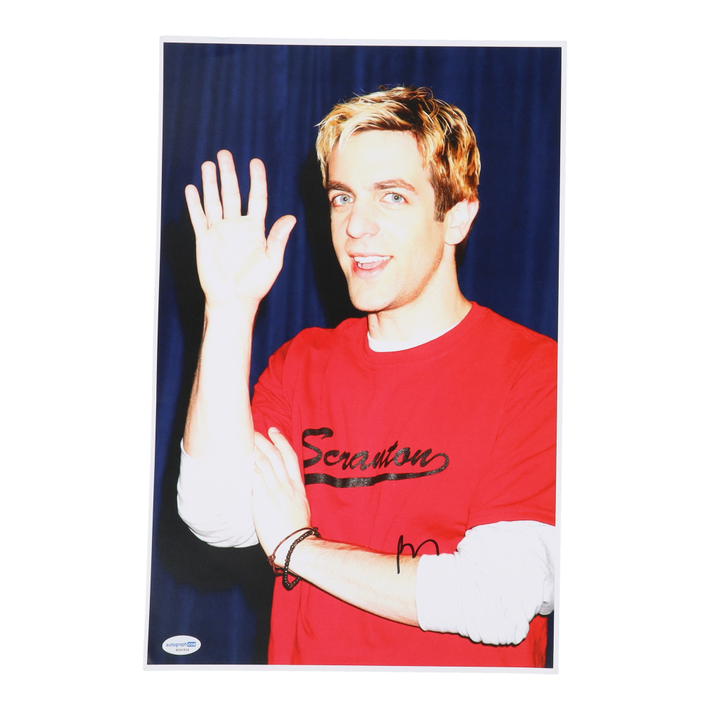 B. J. Novak Signed 11x17 Photo (ACOA) | Pristine Auction