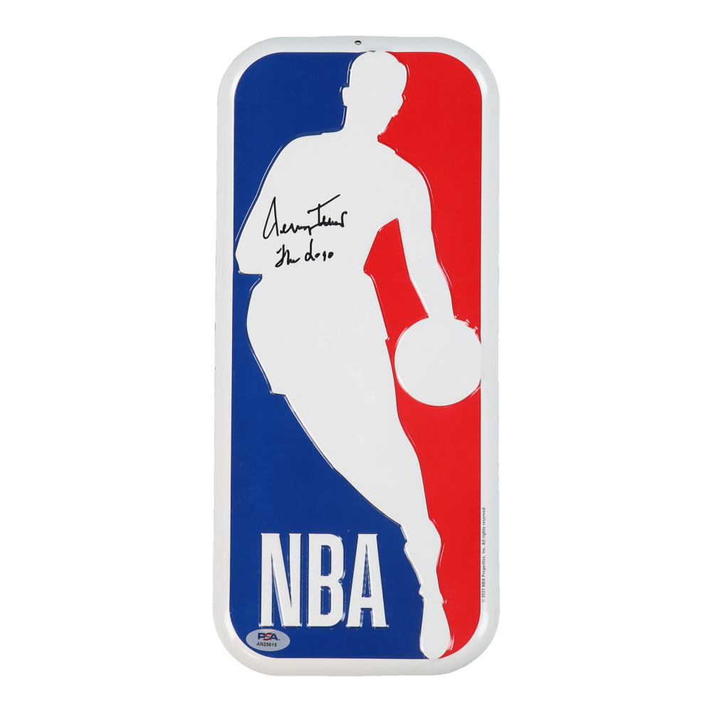 Jerry West Signed NBA Logo Metal Sign Inscribed "The Logo" (PSA ...