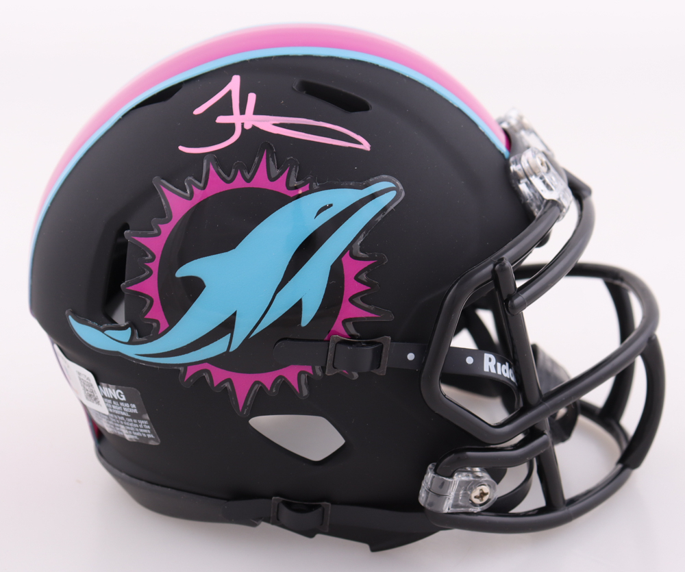 Tyreek Hill Signed Dolphins Miami Vice Alternate Speed Mini Helmet ...