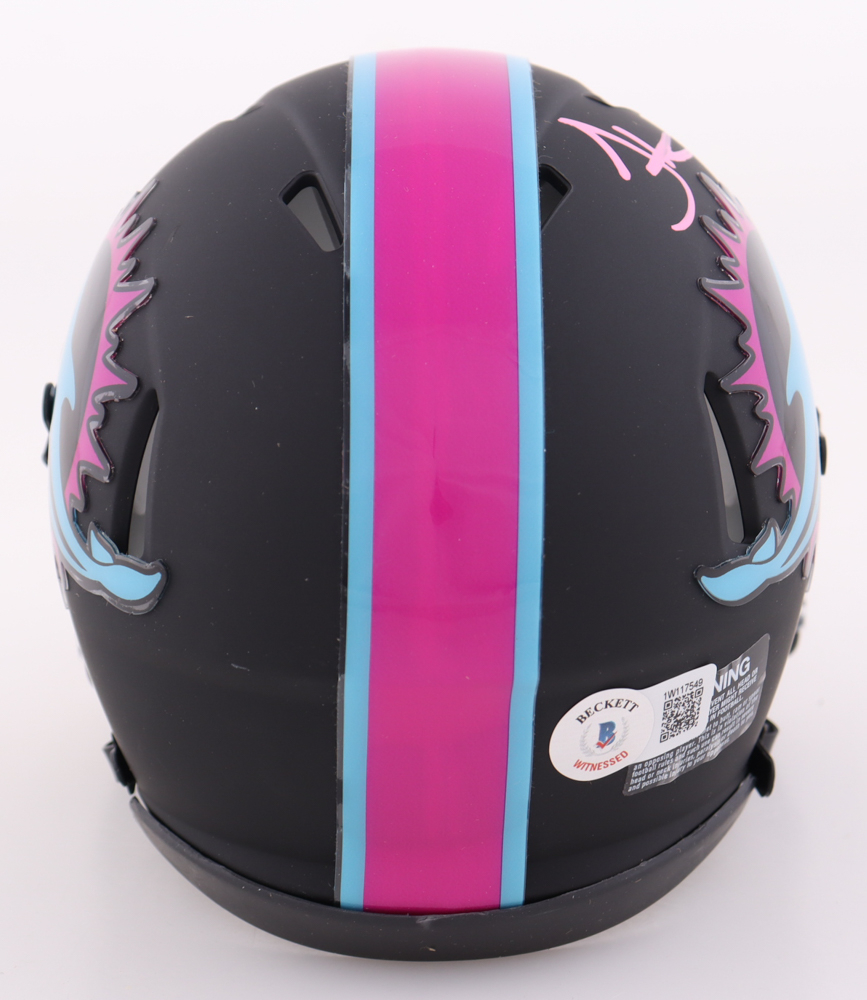 Tyreek Hill Signed Dolphins Miami Vice Alternate Speed Mini Helmet ...
