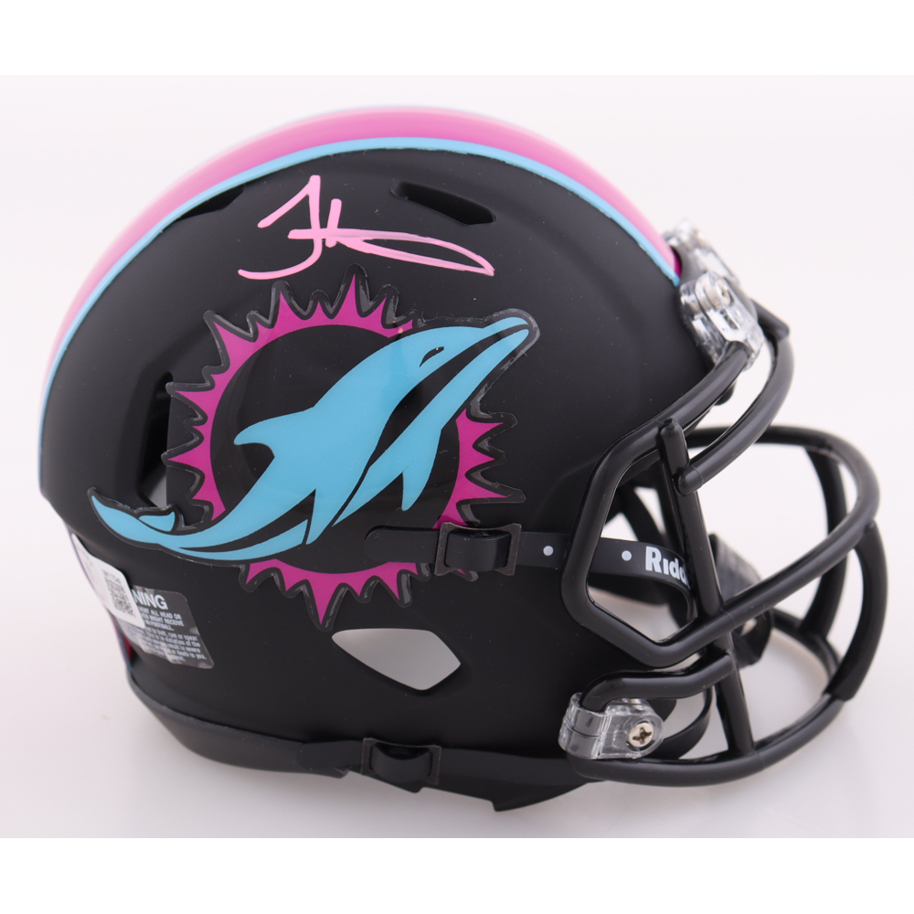 Tyreek Hill Signed Dolphins Miami Vice Alternate Speed Mini Helmet ...