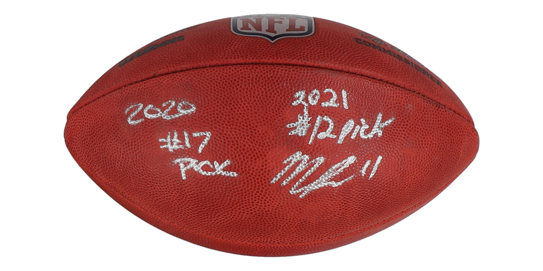 CeeDee Lamb & Micah Parsons Signed "The Duke" NFL Football Inscribed ...