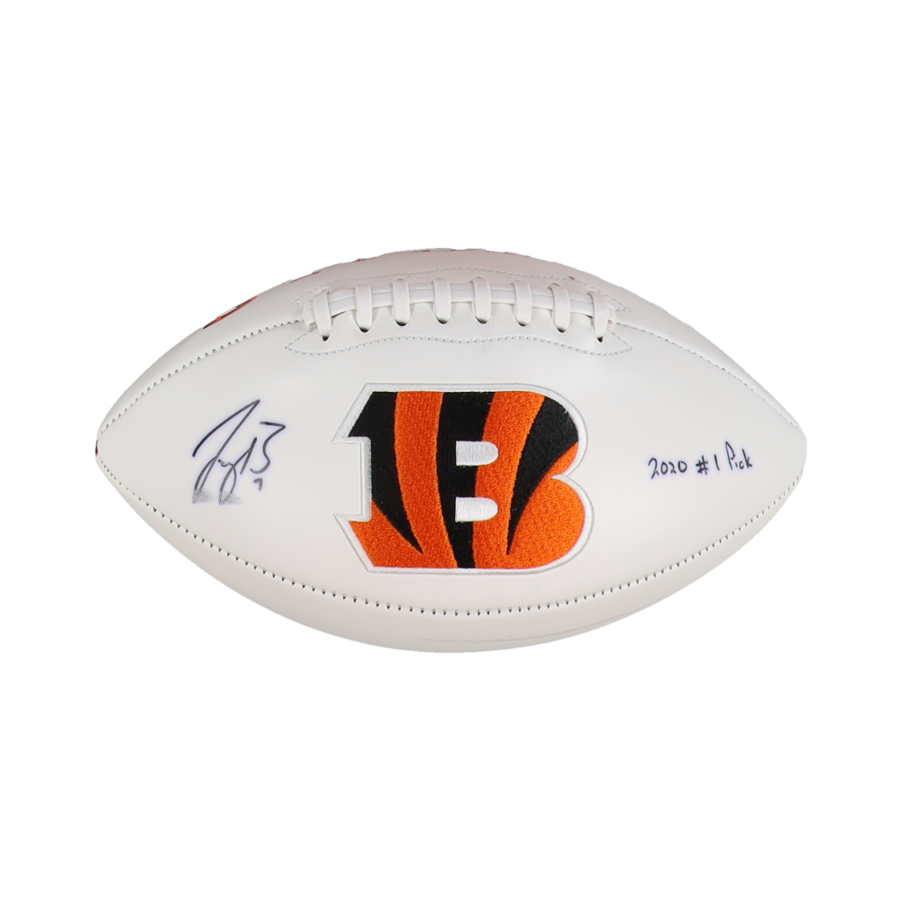 Joe Burrow Signed Bengals Logo Football (Fanatics) | Pristine Auction