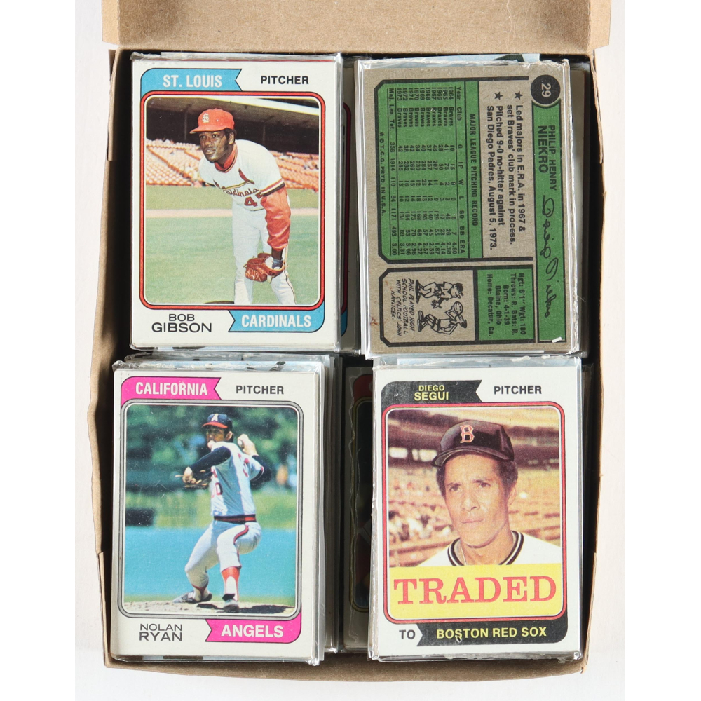 1974 Topps Baseball Card Fun Pack Box with (20) Packs | Pristine Auction