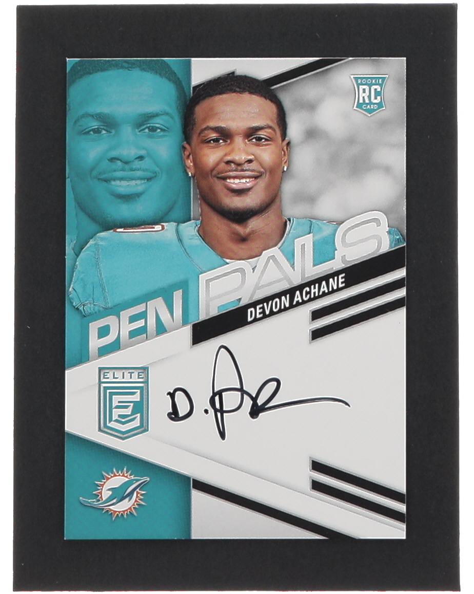 De'Von Achane 2023 Elite Pen Pals #13 RC | Pristine Auction