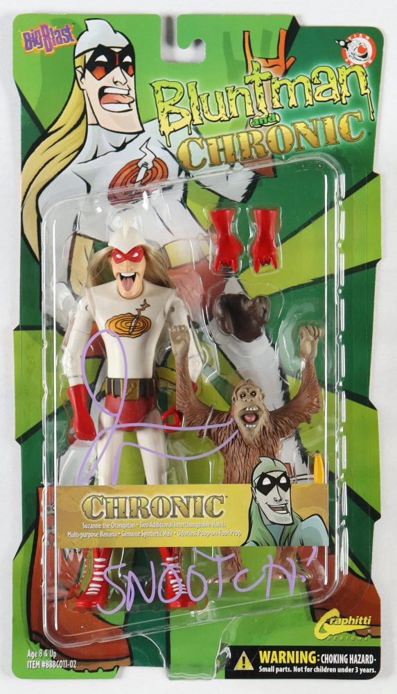 Jason Mewes Signed "Bluntman & Chronic" Figures Inscribed "Snootch ...