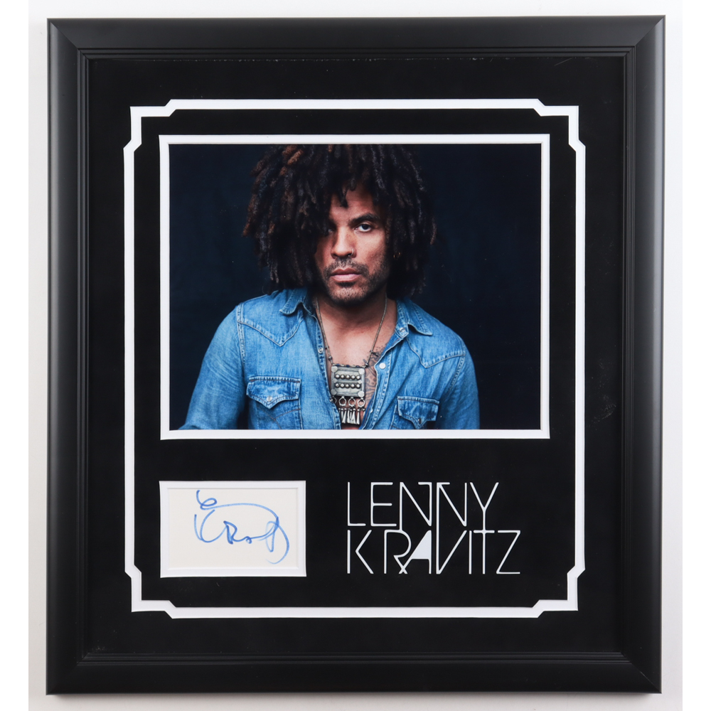 Lenny Kravitz Signed Custom Framed Cut Display (JSA) | Pristine Auction