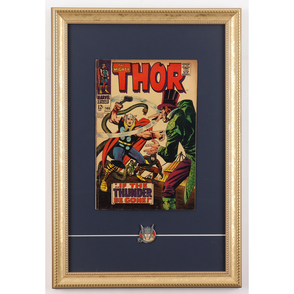 1967 "Thor" Issue #146 Marvel Custom Framed Comic Book Display with ...