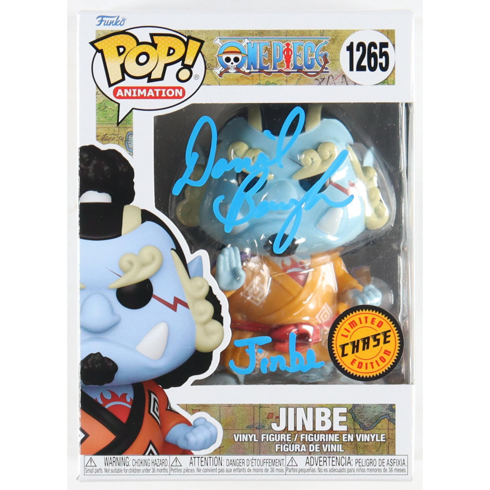 Daniel Baugh Signed "One Piece" #1265 Jinbe Funko Pop! Vinyl Figure ...