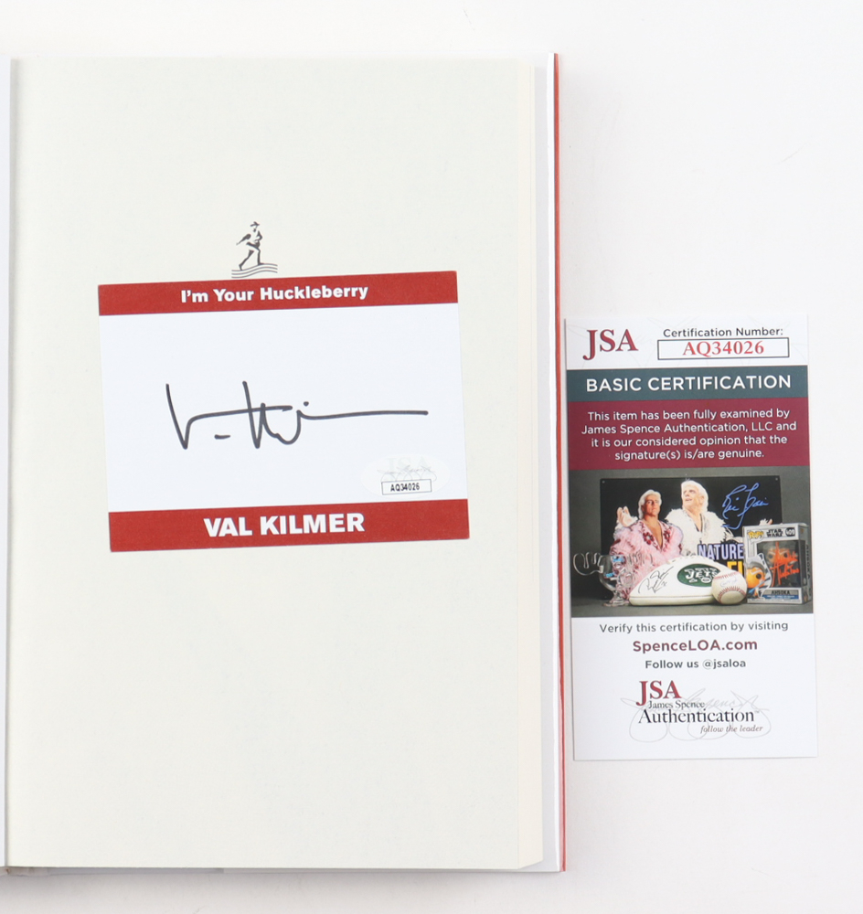 Val Kilmer Signed "I'm Your Huckleberry" Hardcover Book (JSA ...