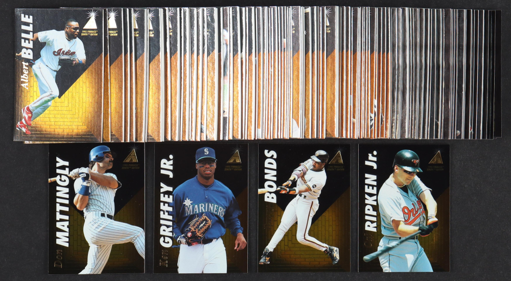 1995 Zenith Baseball Complete Set of (150) Baseball Cards with Derek Jeter Rookie #134, Alex ...