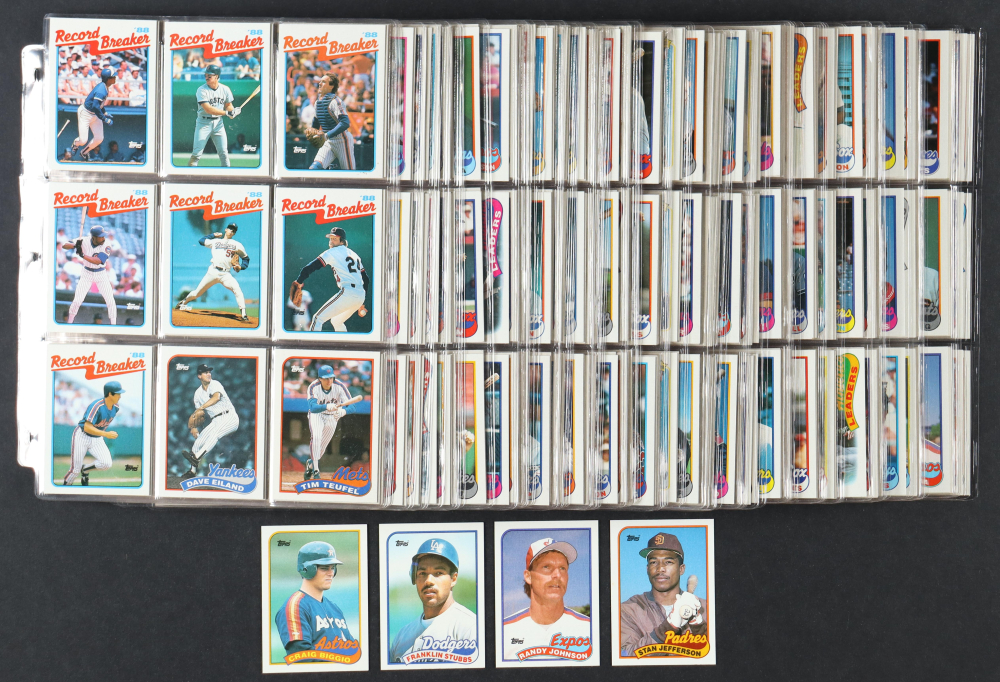 1989 Topps Baseball Complete Set of (792) Cards with Craig Biggio #49 ...