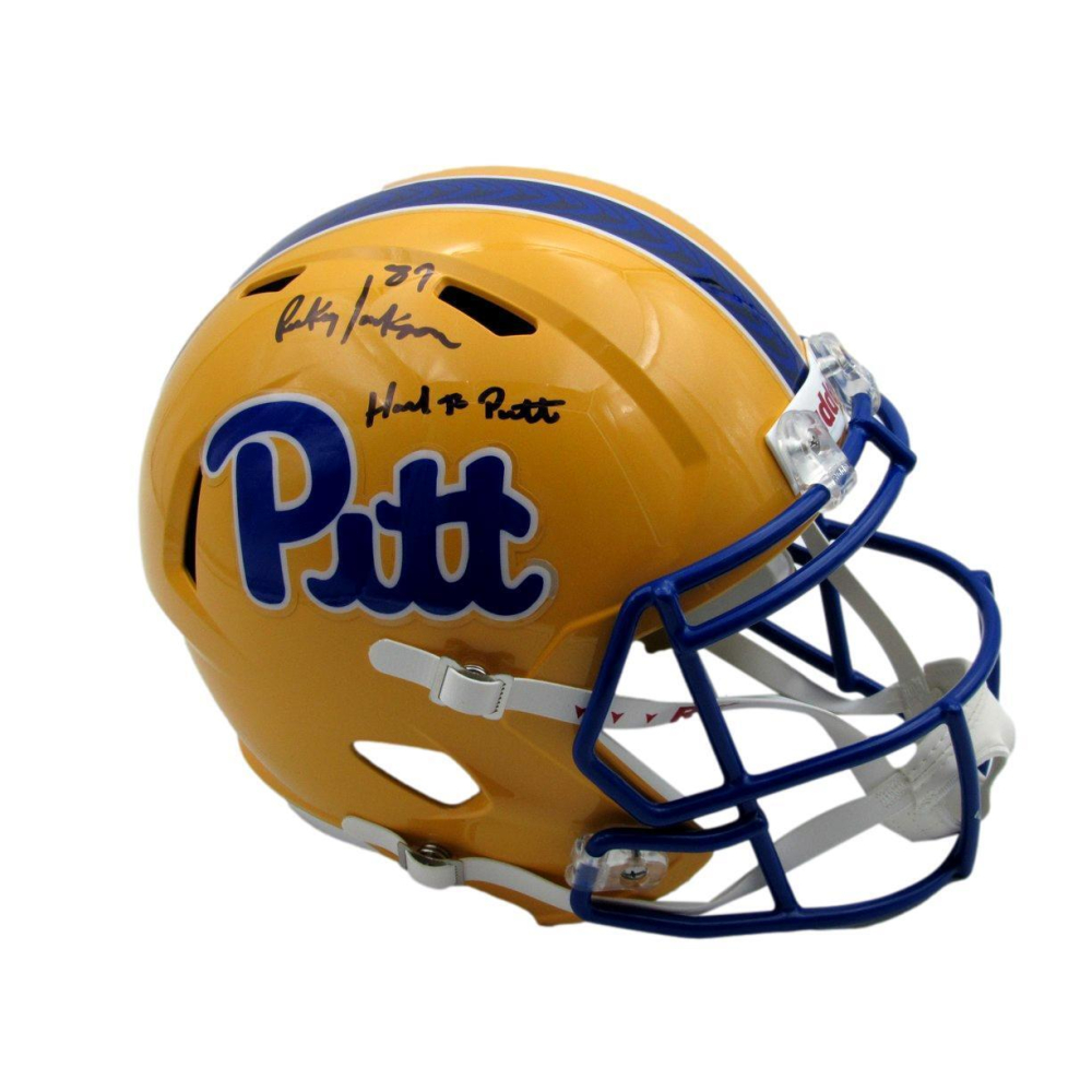 Rickey Jackson Signed Pittsburgh Panthers Full-Size Speed Helmet ...