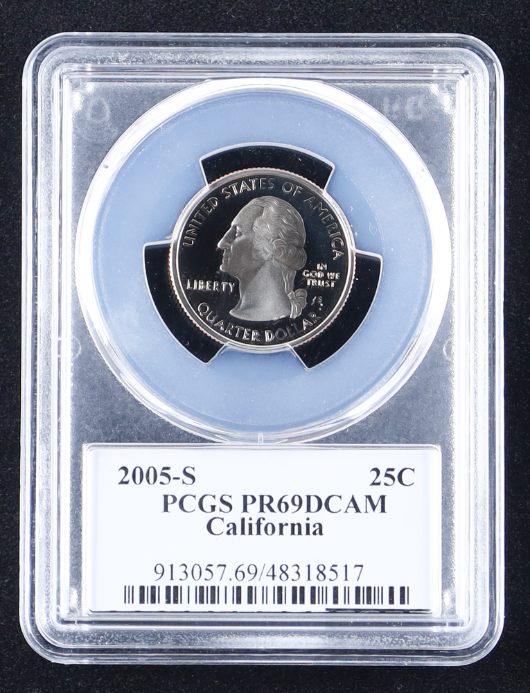 2005-S Proof U.S. State Quarter - California (PCGS PR69DCAM) | Pristine ...