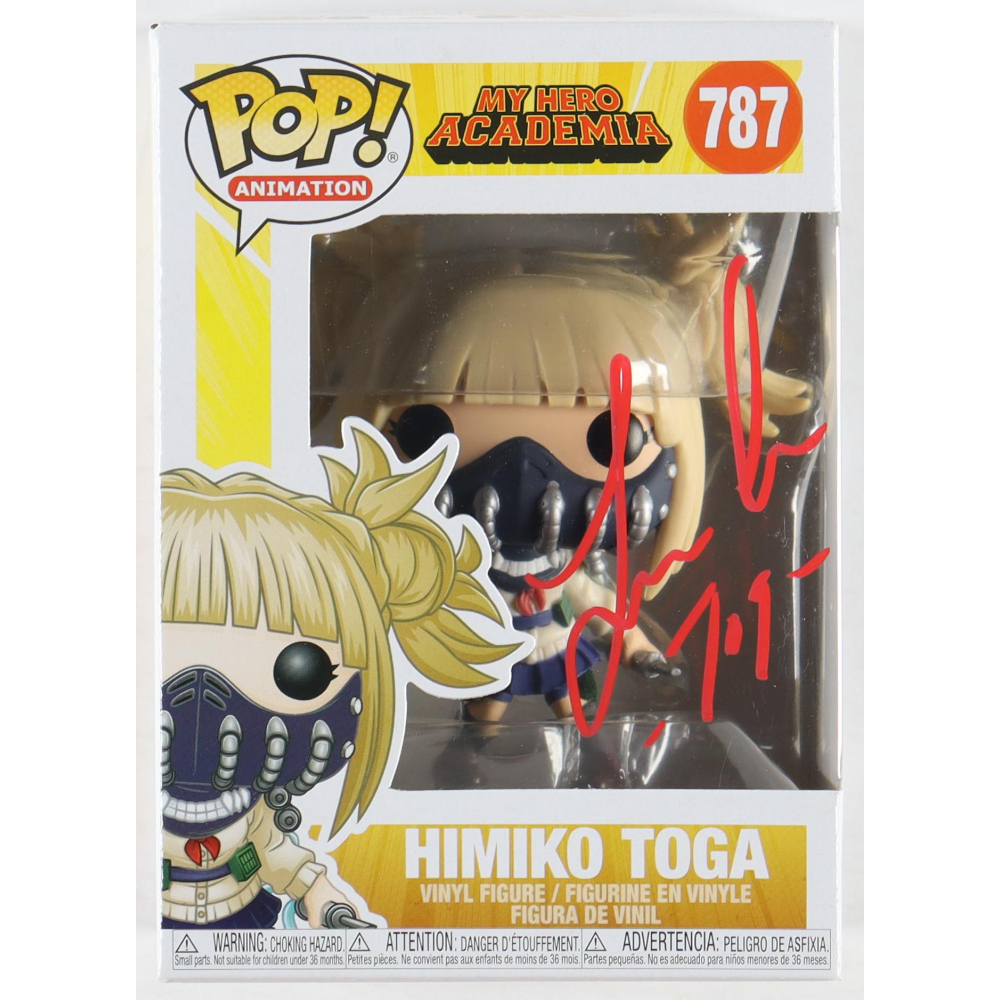 Leah Clark Signed "My Hero Academia" #787 Himiko Toga Funko Pop! Vinyl ...