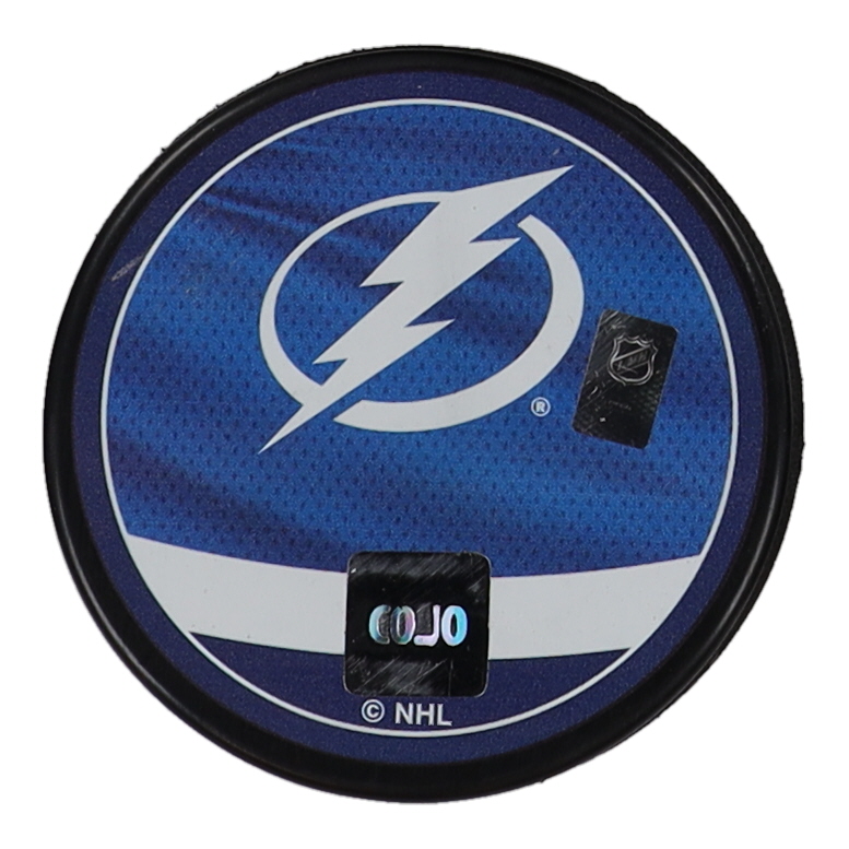 Victor Hedman Signed Lightning Logo Hockey Puck (COJO) | Pristine Auction
