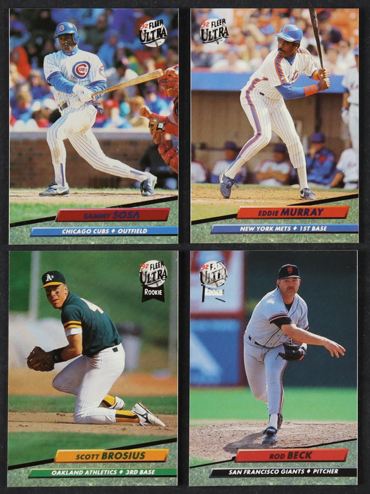 1992 Fleer Ultra Baseball Series 2 Complete Set of (300) Cards with ...
