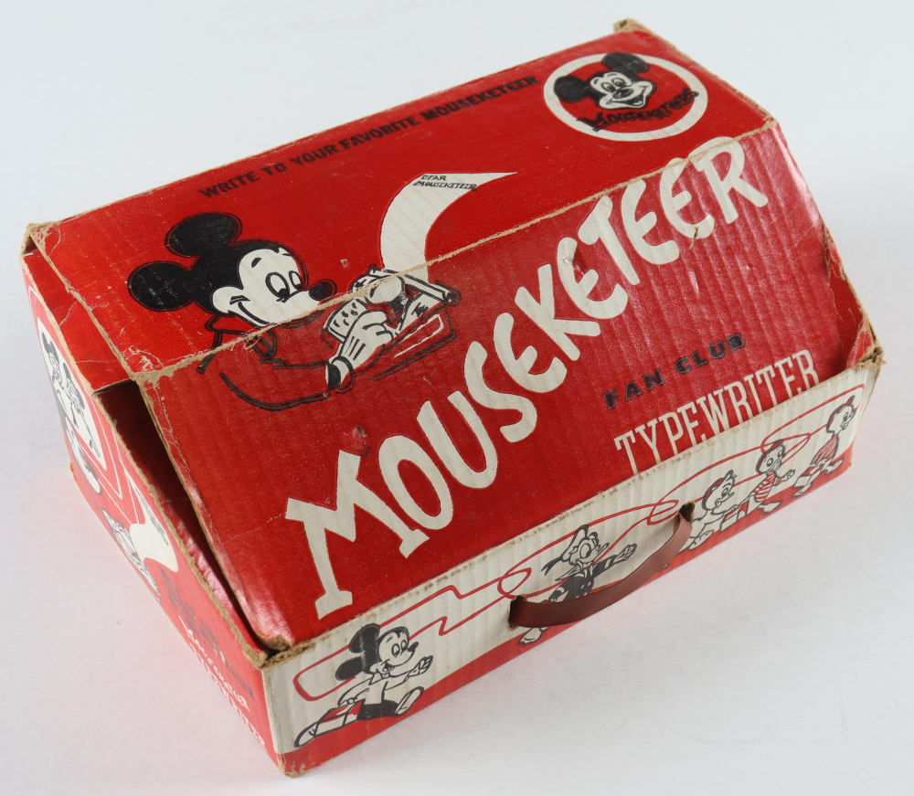 1957 Disney Mickey Mouse Tin Typewriter In Original Box | Pristine Auction