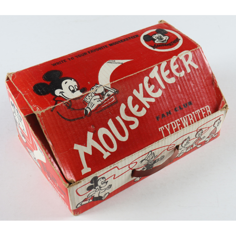 1957 Disney Mickey Mouse Tin Typewriter In Original Box | Pristine Auction