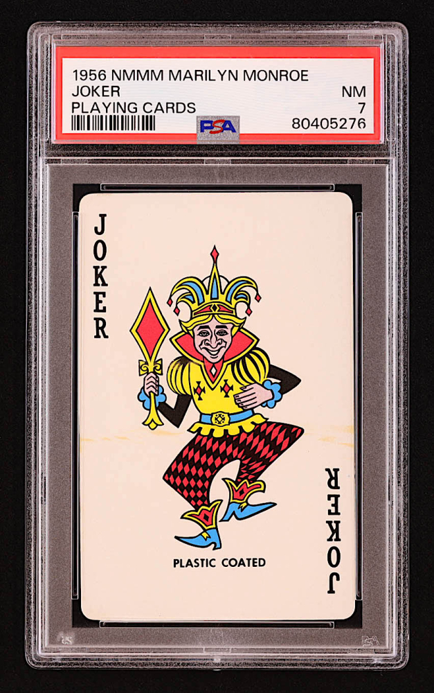 1956 NMMM Marilyn Monroe Joker Playing Card (PSA 7) | Pristine Auction