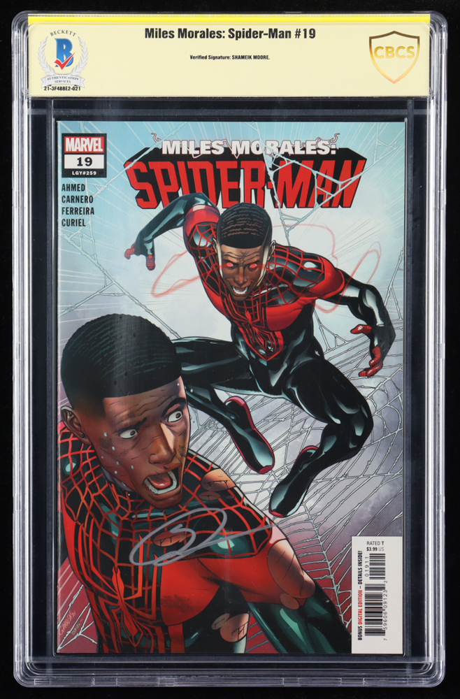 Shameik Moore Signed 2020 "Miles Morales: Spider-Man" Issue #19 Marvel ...