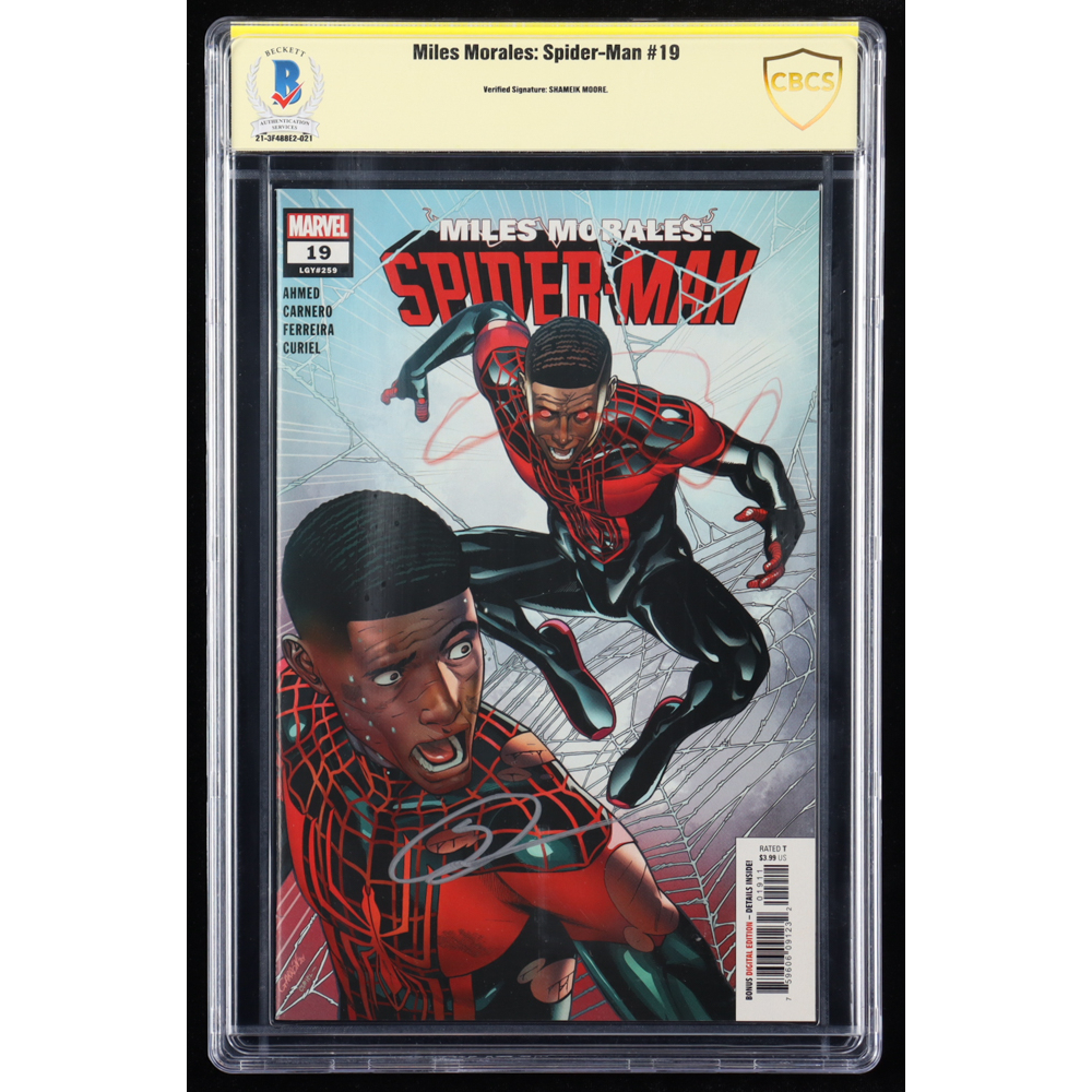 Shameik Moore Signed 2020 "Miles Morales: Spider-Man" Issue #19 Marvel Comic Book (CBCS ...