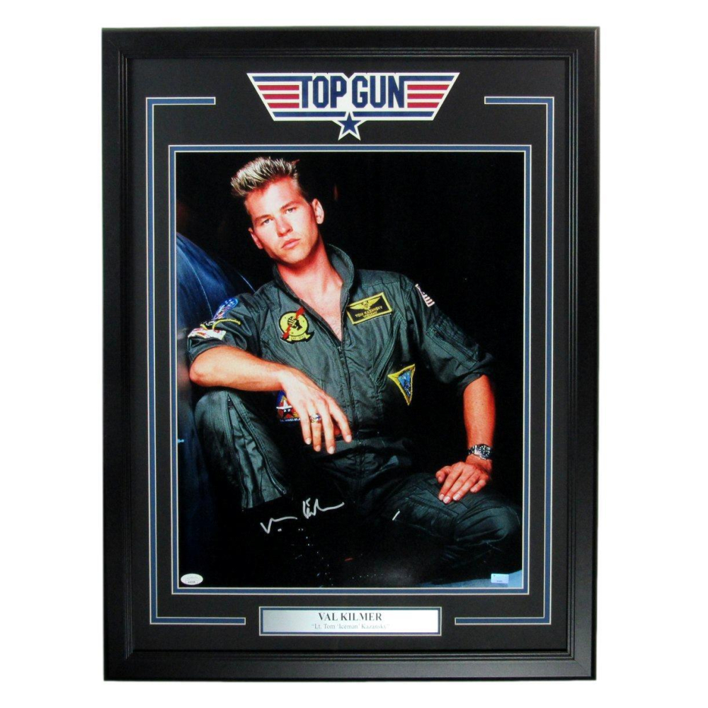 Val Kilmer Signed "Top Gun" Custom Framed Photo Display (JSA ...