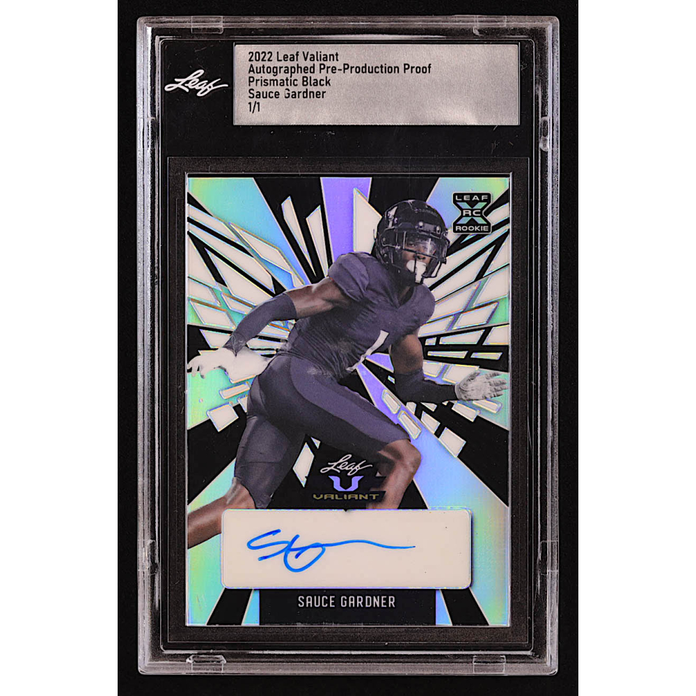 Ahmad Gardner 2022 Leaf Valiant Autograph Prismatic Black Pre ...