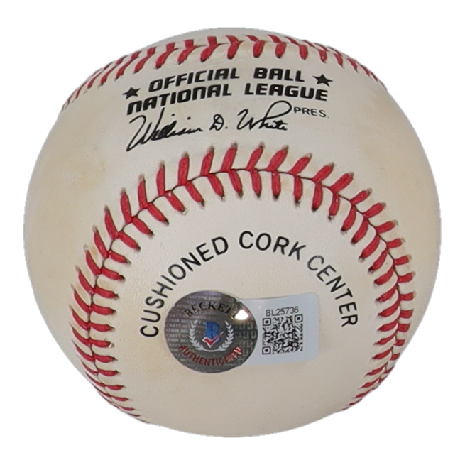 Bobby Cox Signed ONL Baseball Inscribed "NL MOY 1991" (PSA) | Pristine ...