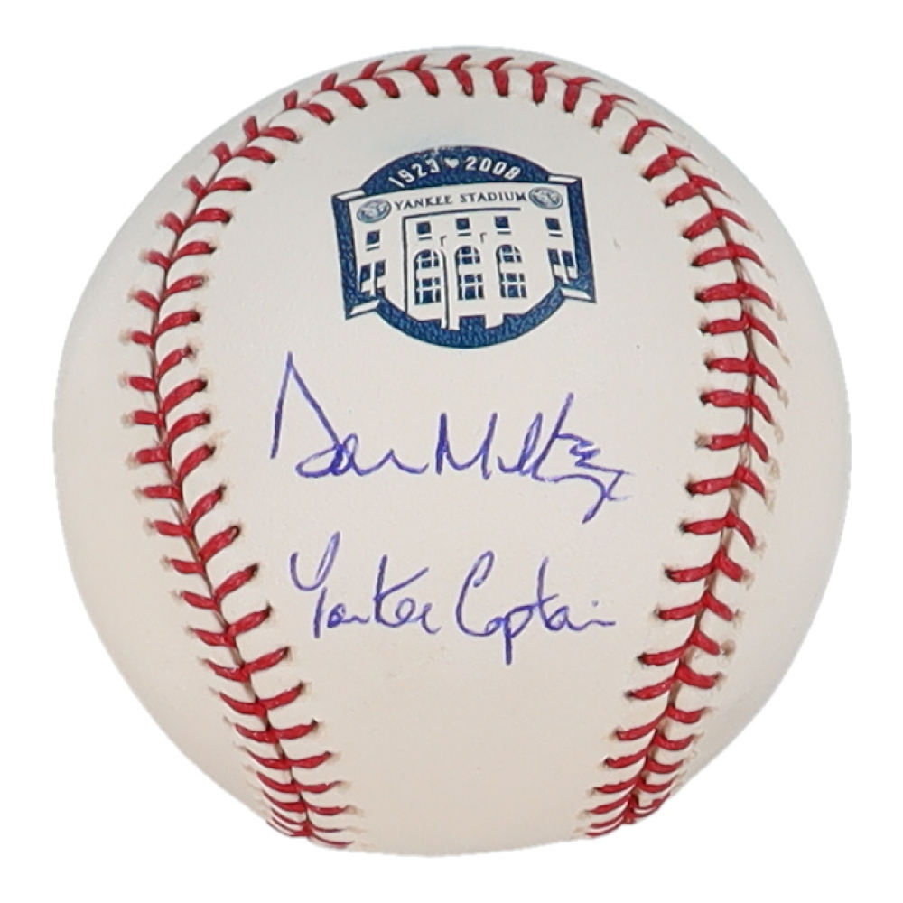 Don Mattingly Signed OML Baseball Inscribed "Yankee Captain" (Beckett ...