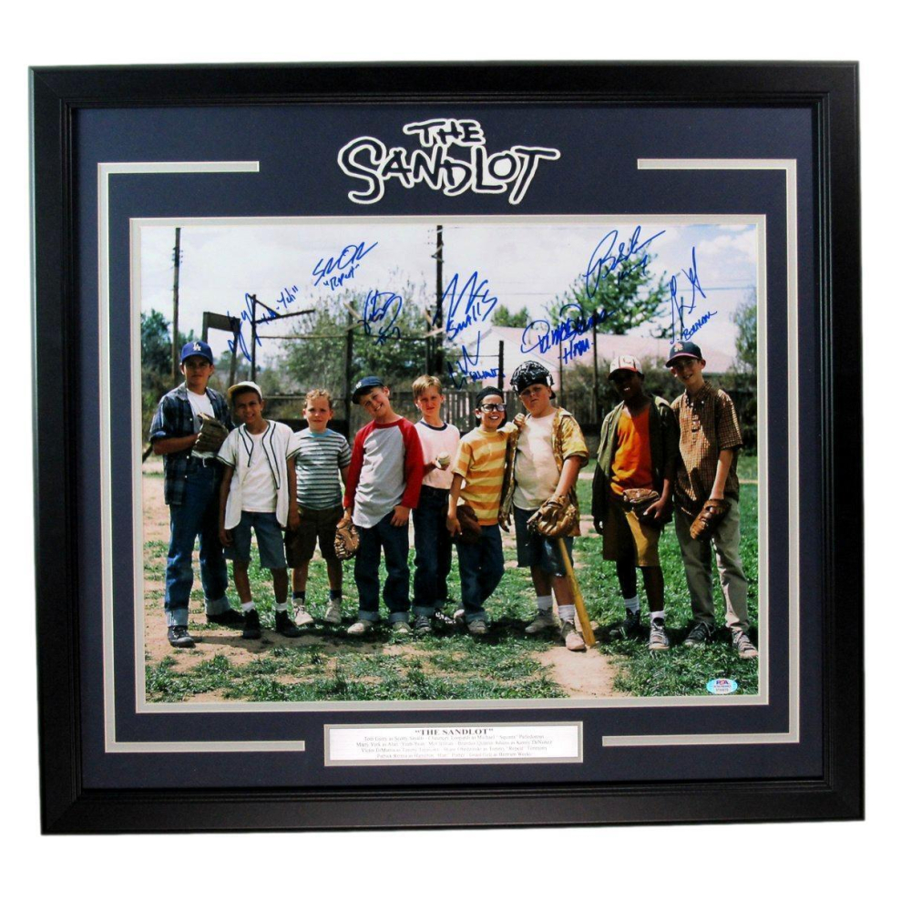 "The Sandlot" Custom Framed Photo Display Signed by (8) with Patrick ...