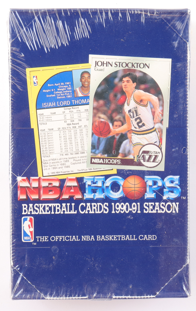 1990-91 Hoops Basketball Wax Box With (36) Packs | Pristine Auction
