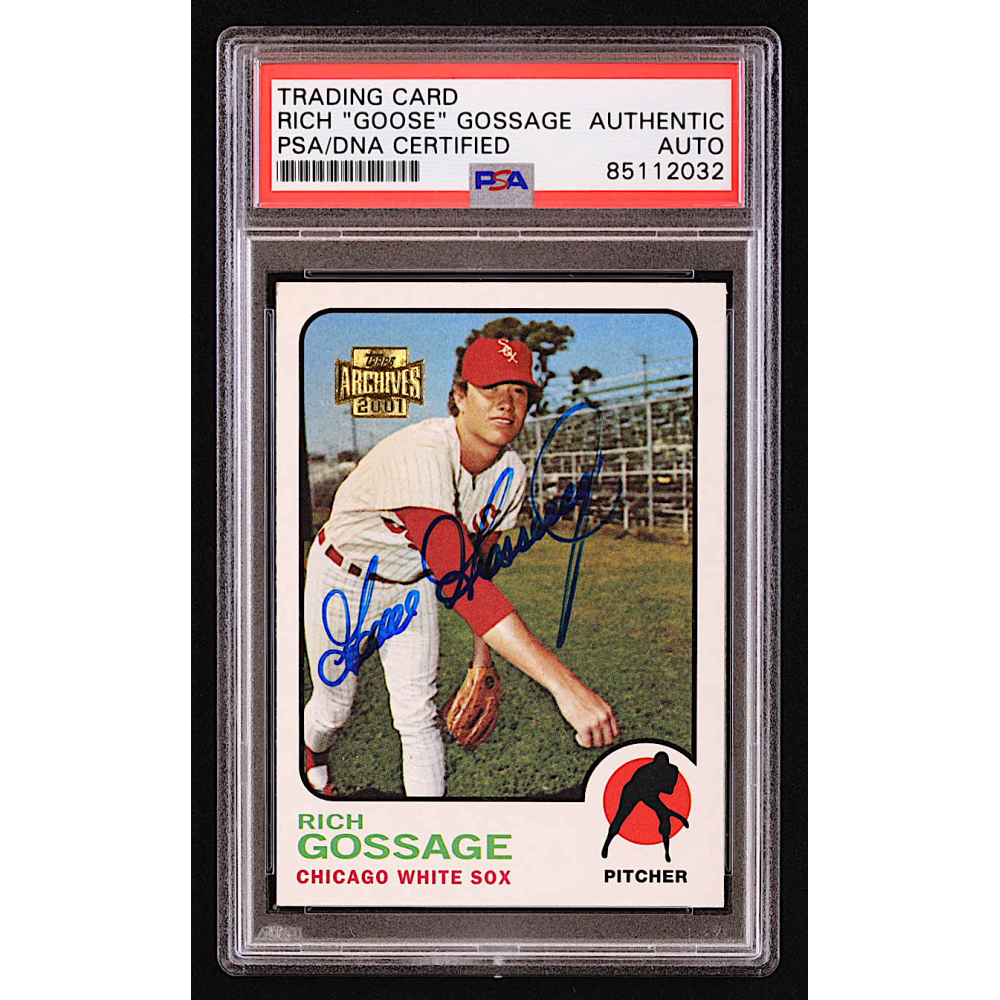 Goose Gossage Signed 2001 Topps Archives #292 / 73 (PSA) | Pristine Auction