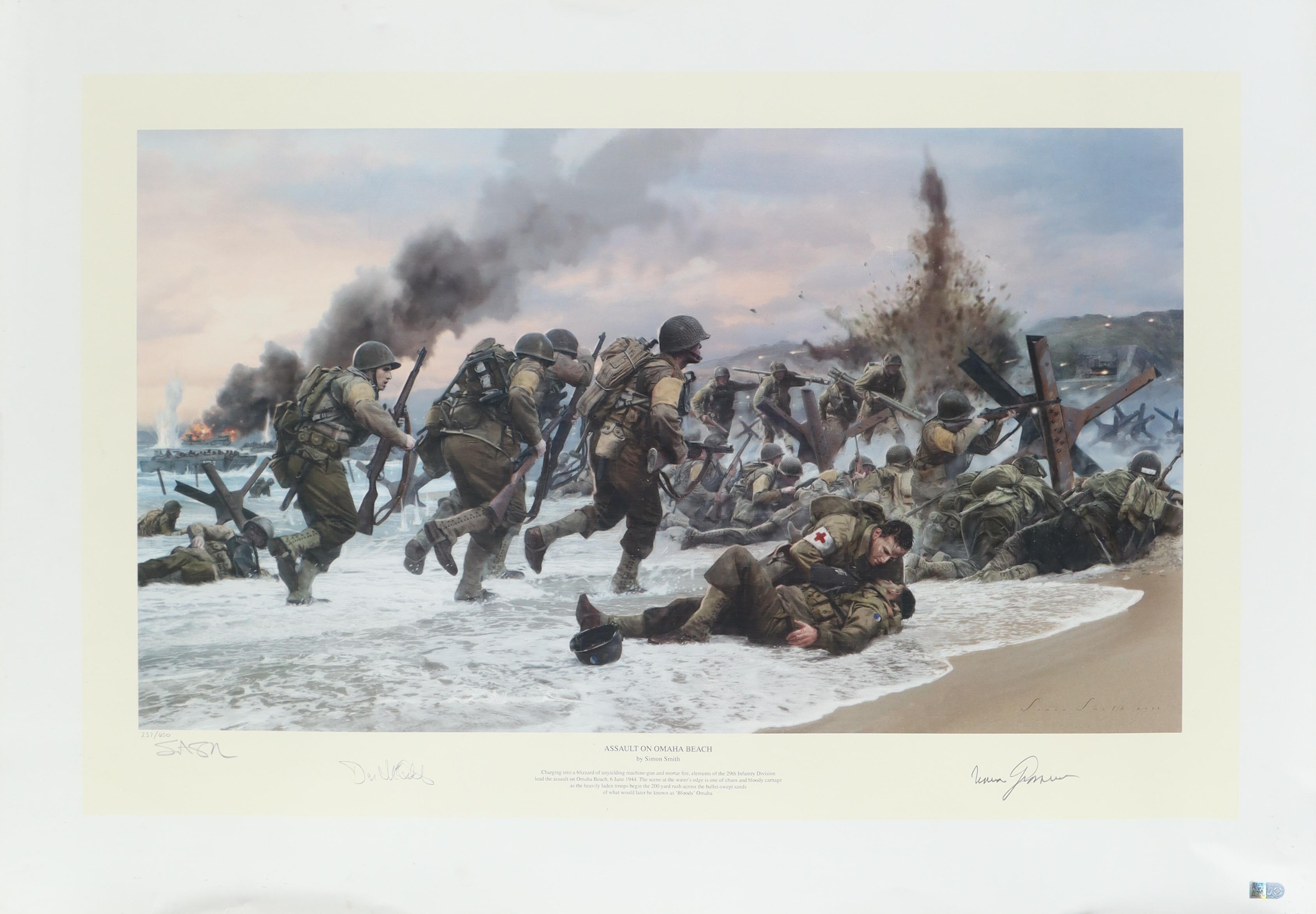 Simon Smith Lithograph Signed By Don McCarthy & Norman Grossman (AIV ...