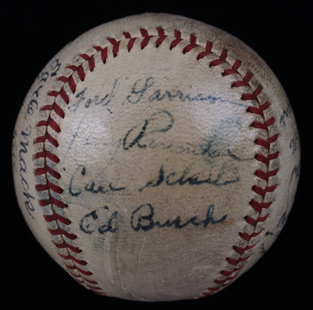 1944 Athletics Baseball Team-Signed By (15) with Al Simmons, George ...