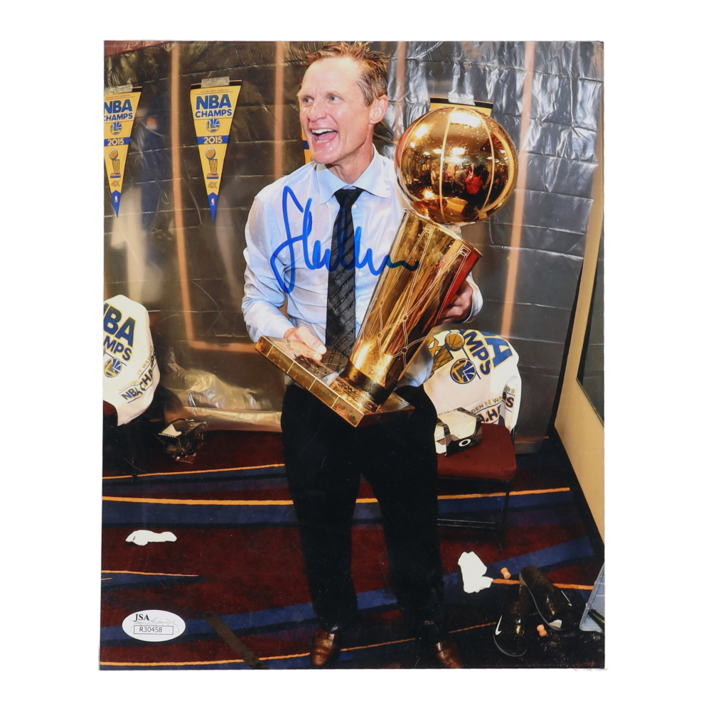 Steve Kerr Signed Warriors 8x10 Photo (JSA) | Pristine Auction