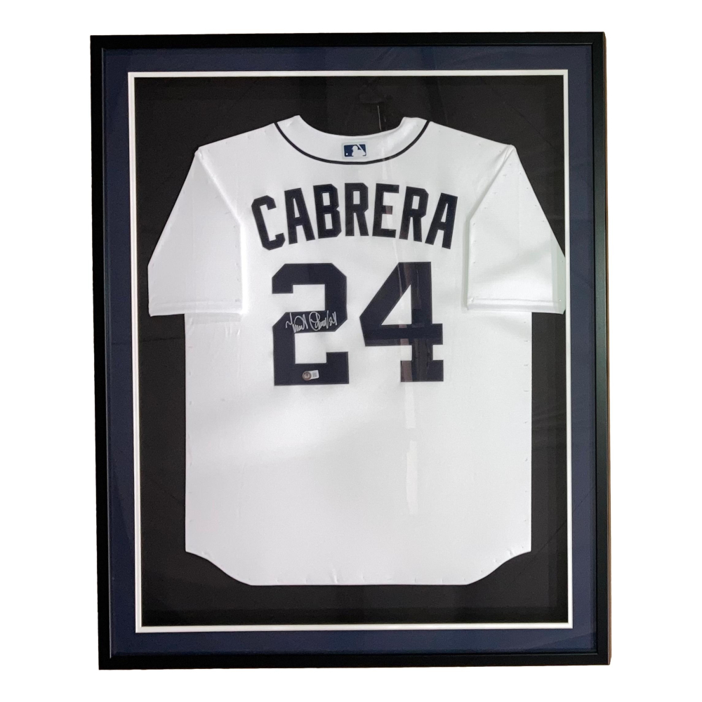 Miguel Cabrera Signed Tigers 32x38 Custom Framed Authentic Nike Jersey ...