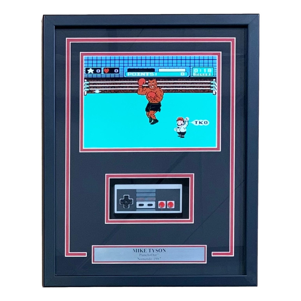 Mike Tyson "Punch-Out!!" Custom Framed Photo Display with Nintendo ...