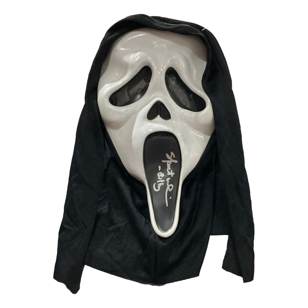 Skeet Ulrich Signed "Scream" Ghostface Mask Inscribed "Billy" (JSA ...