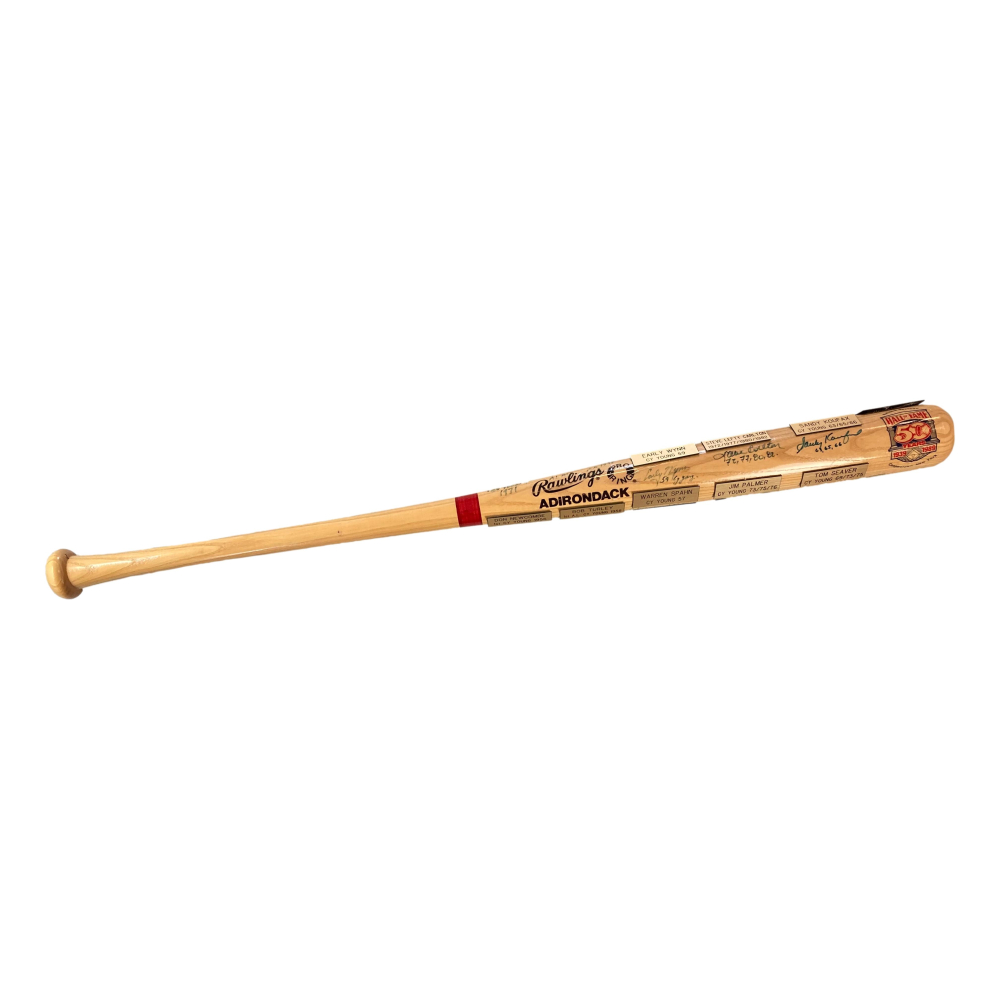 Cy Young Winners Rawlings Baseball Bat Signed & Inscribed By (16) with ...
