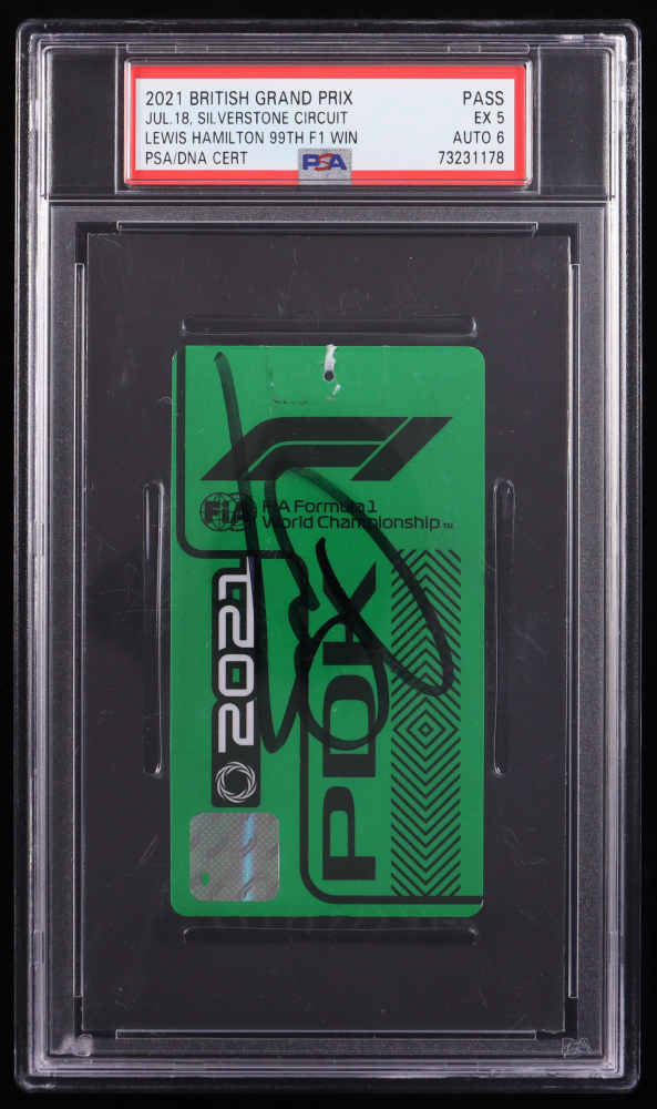 Lewis Hamilton Signed 99th Formula 1 Victory 2021 British Grand Prix ...