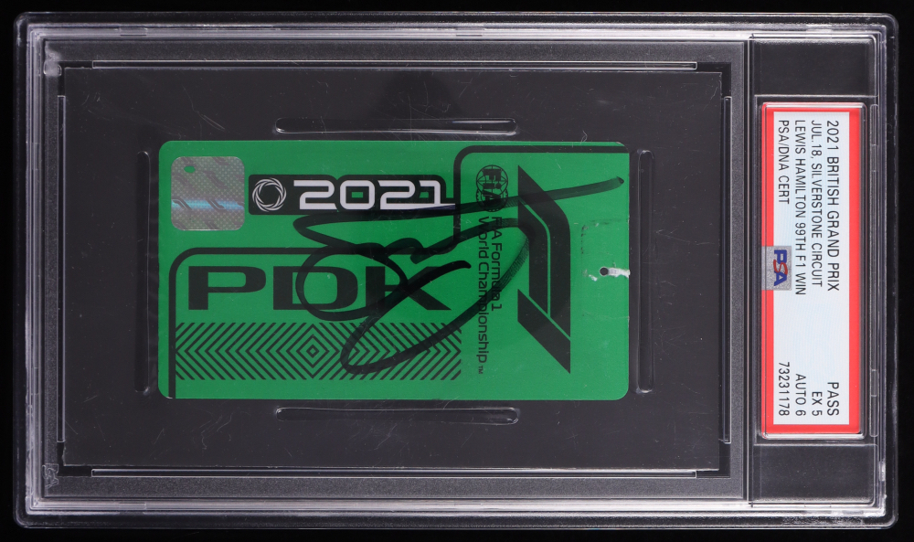 Lewis Hamilton Signed 2021 British Grand Prix Pass | Ticket | 99th ...