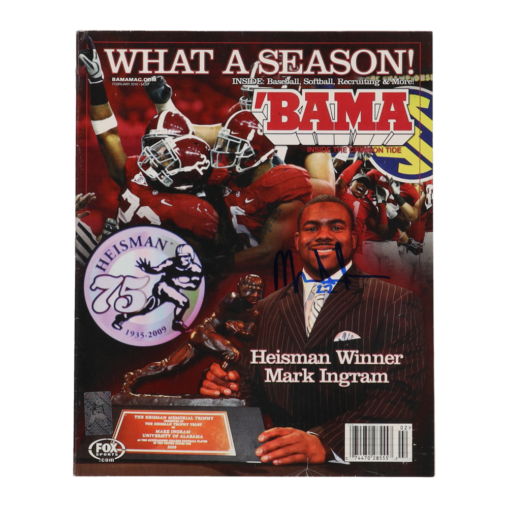 Mark Ingram Signed 2010 "'Bama: Inside the Crimson Tide" Magazine ...