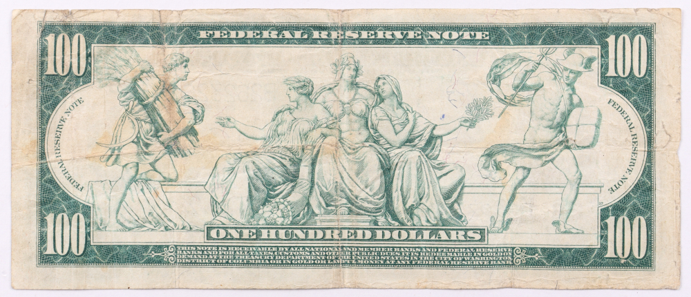 1914 $100 One Hundred Dollar U.S. Federal Reserve Note | Pristine Auction
