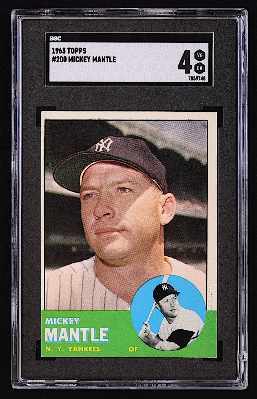 Mickey Mantle 1963 Topps #200 (SGC 4) | Pristine Auction