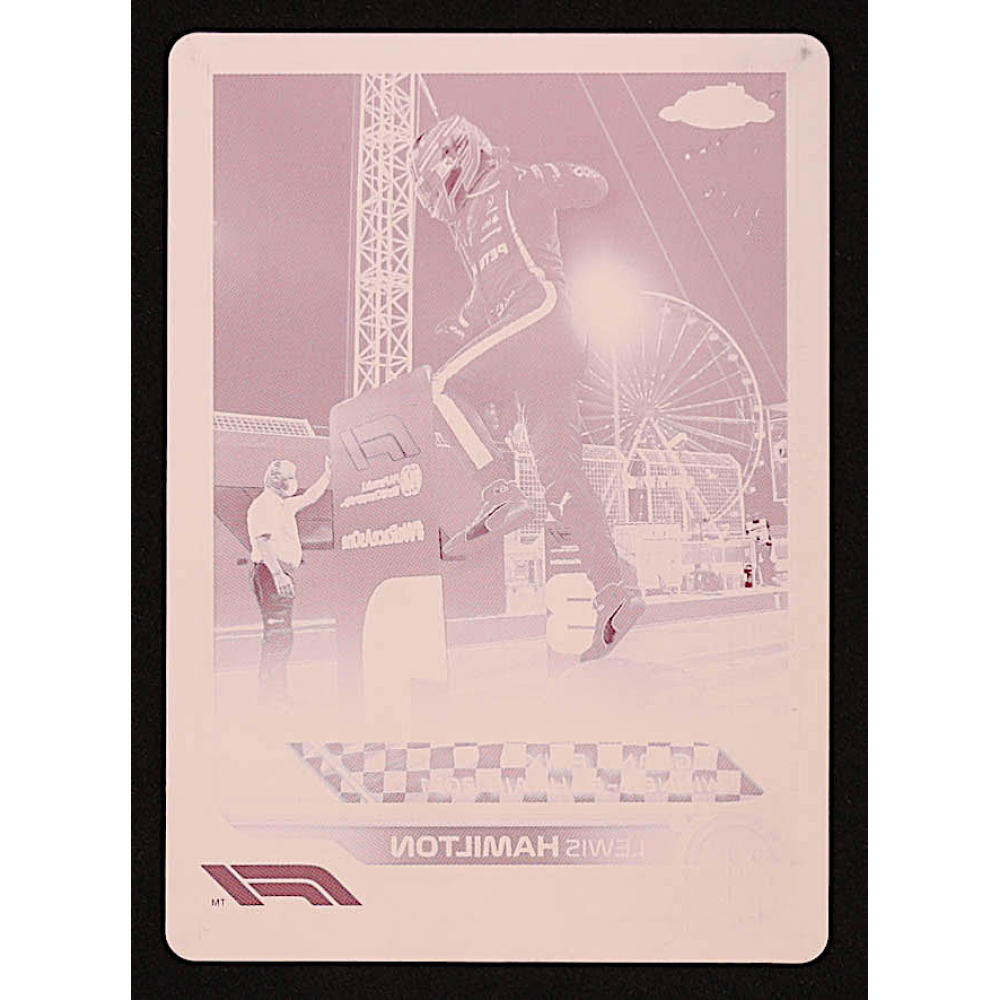 Lewis Hamilton 2022 Topps Chrome Formula 1 Printing Plates Magenta #151 ...